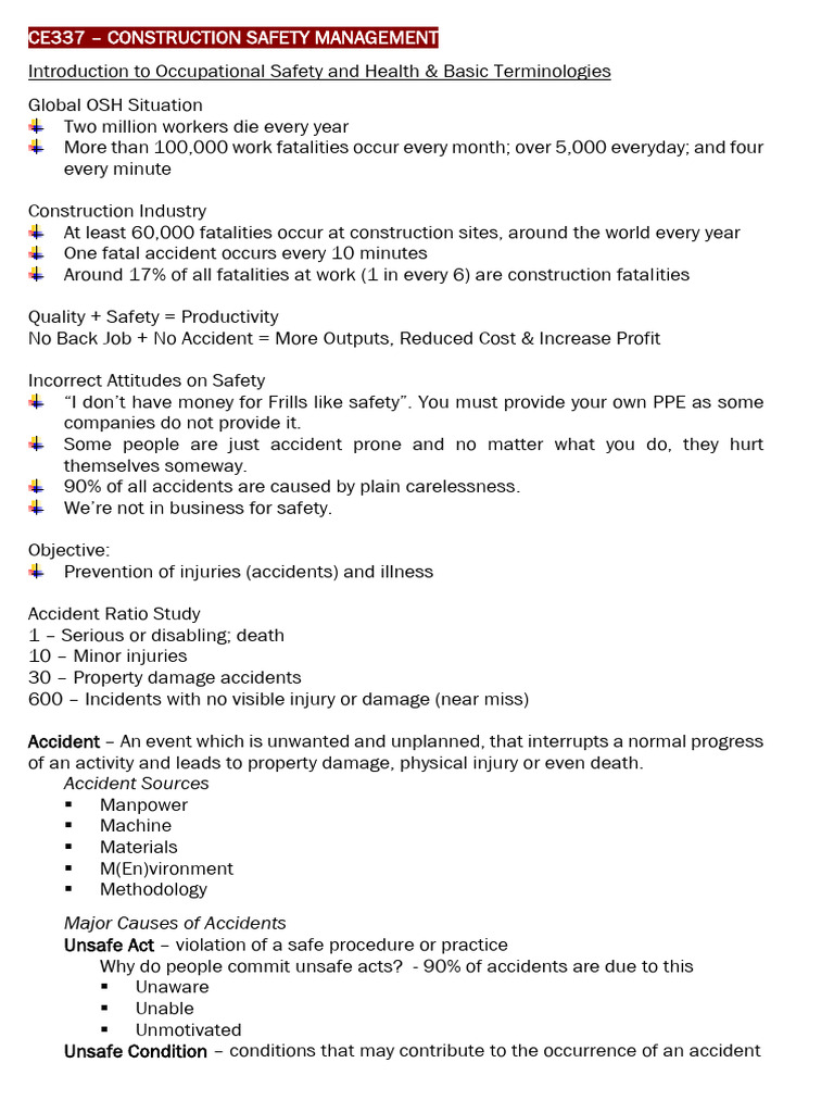 Construction Safety Management Guide | PDF | Hazards | Accidents