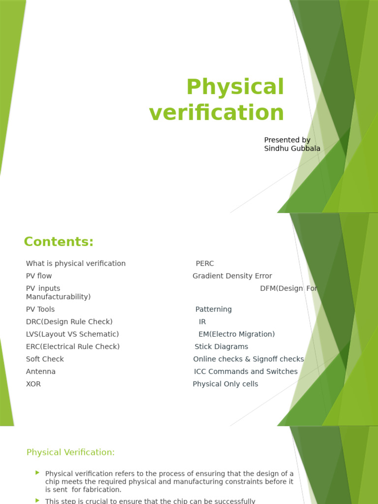 Physical Verification | PDF | Field Effect Transistor | Semiconductor Device Fabrication
