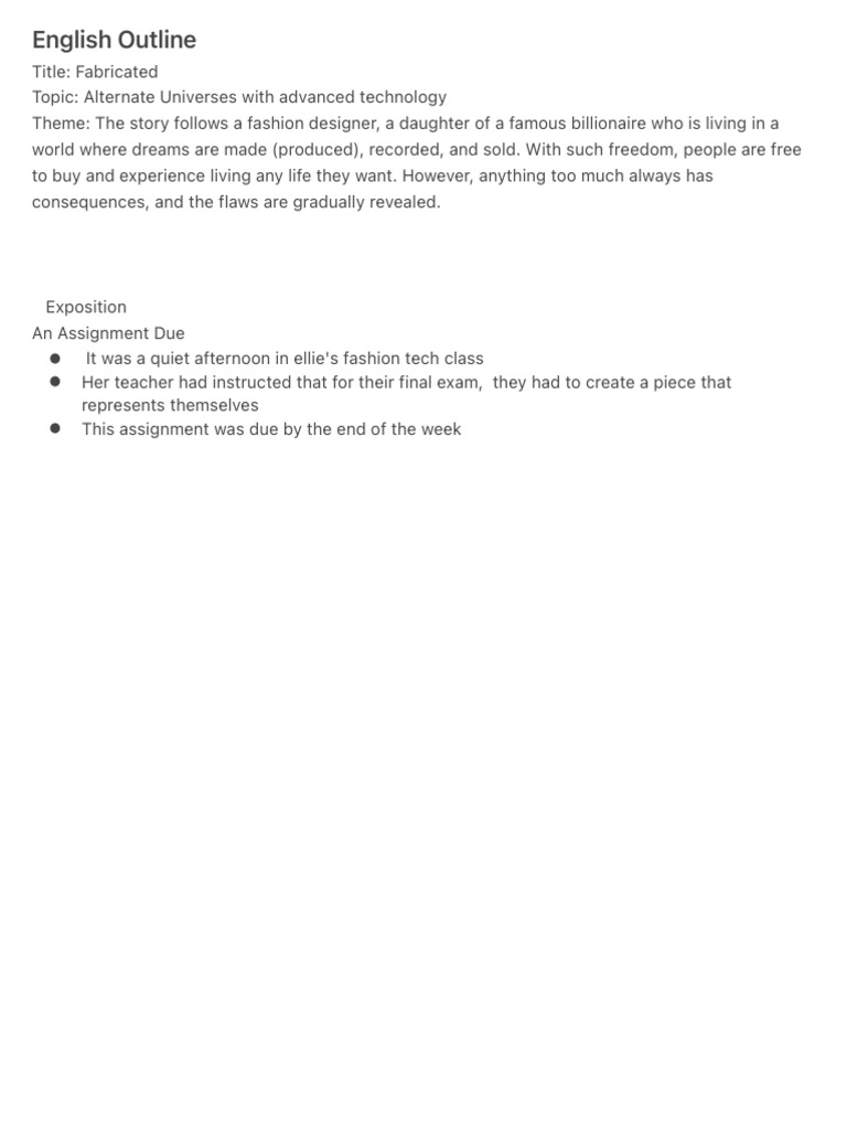 English Outline | PDF