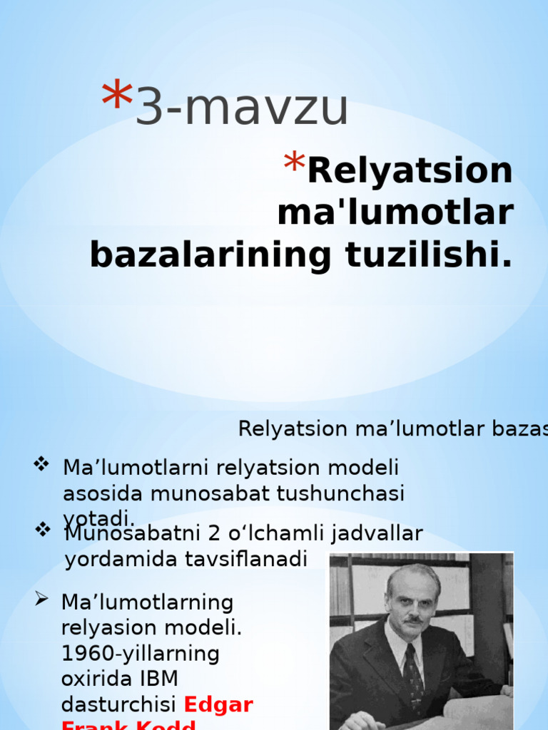 3-mavzu | PDF
