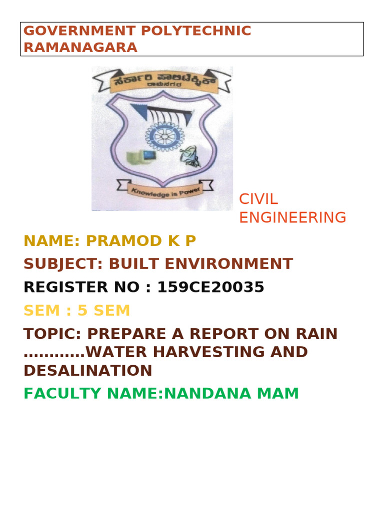 Government Polytechnic Ramanagara | PDF