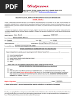 Walgreens Records Access Request Form | PDF | Health Insurance ...