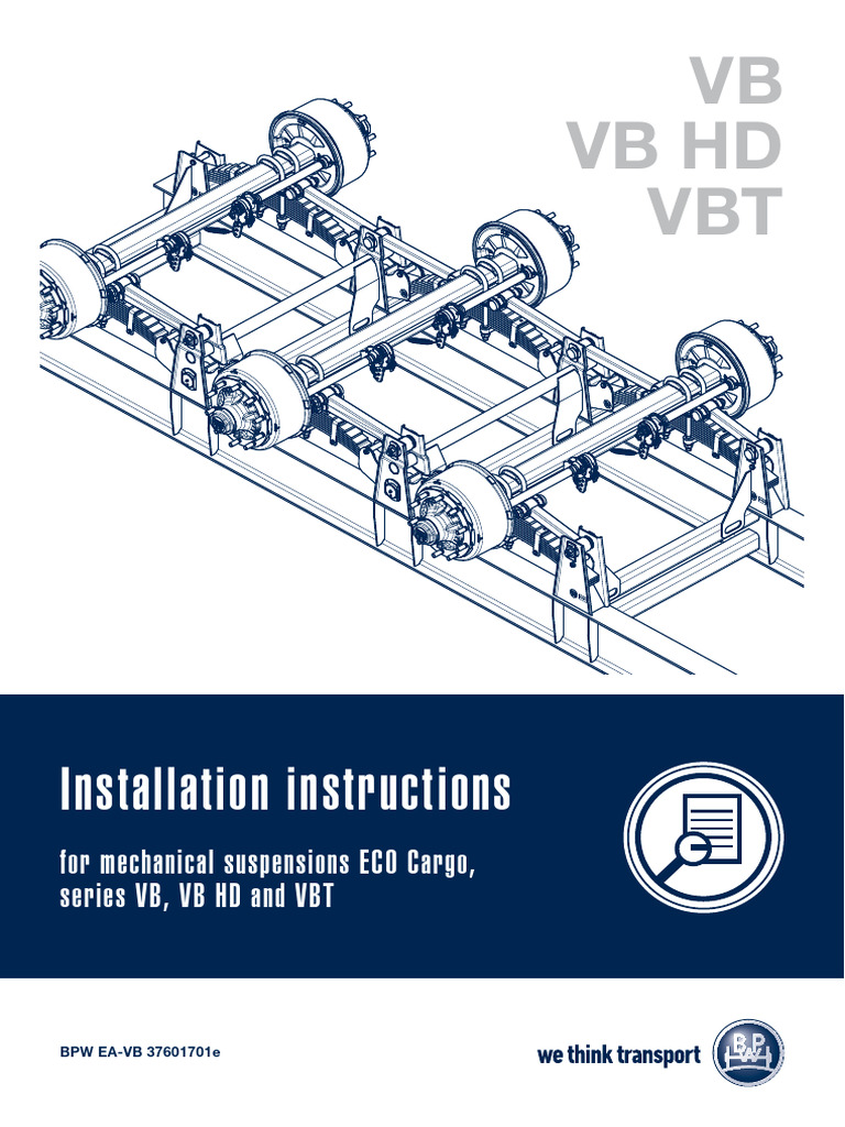 Installation Instruction ECO Cargo - VB - VB HD - VBT 37601701e | PDF ...