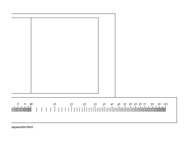 Equa Meter Scale Sheet 2 | PDF