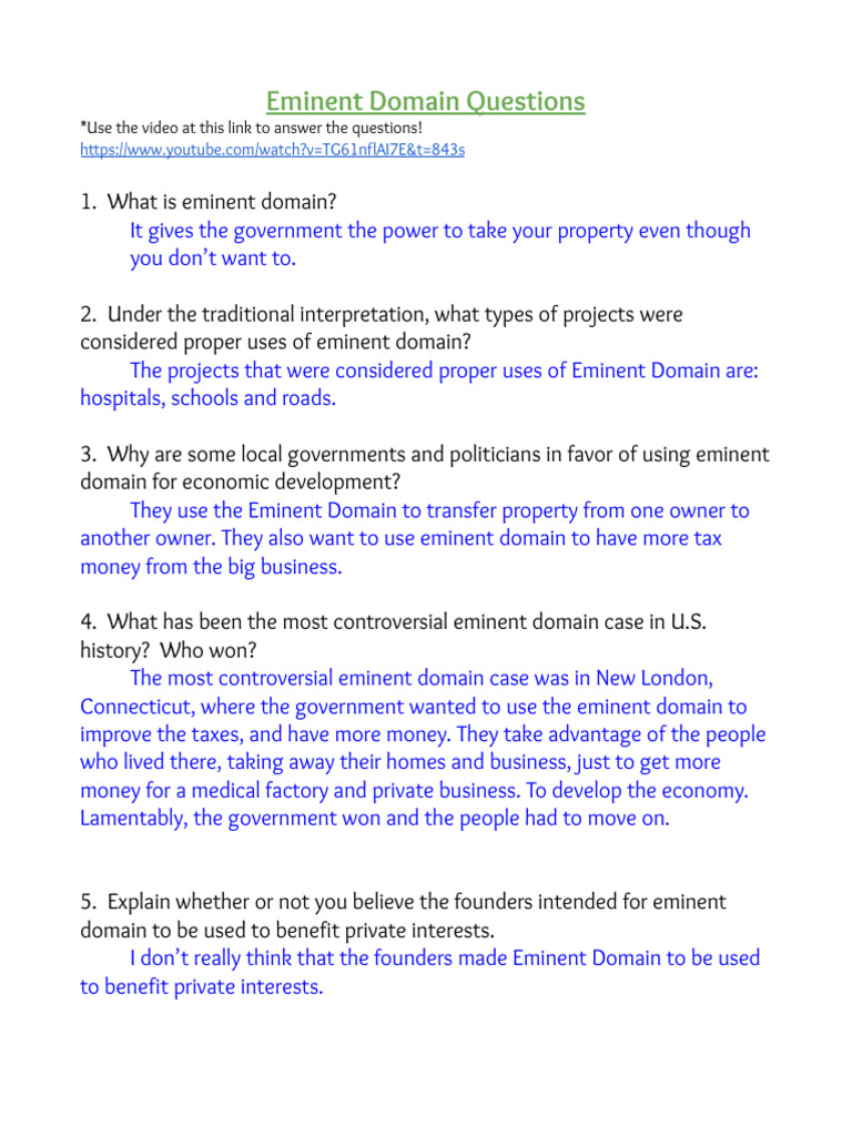 Understanding Eminent Domain Issues | PDF | Property | Eminent Domain