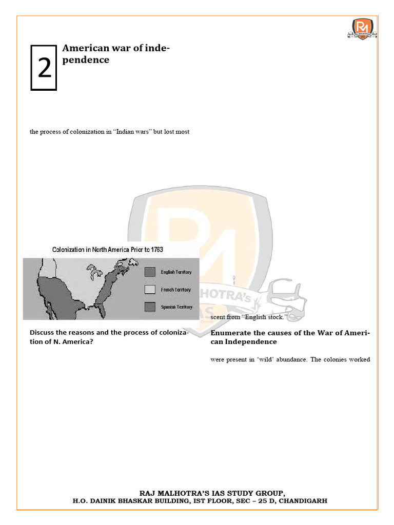 America War of Independence | PDF | Thirteen Colonies | Deism