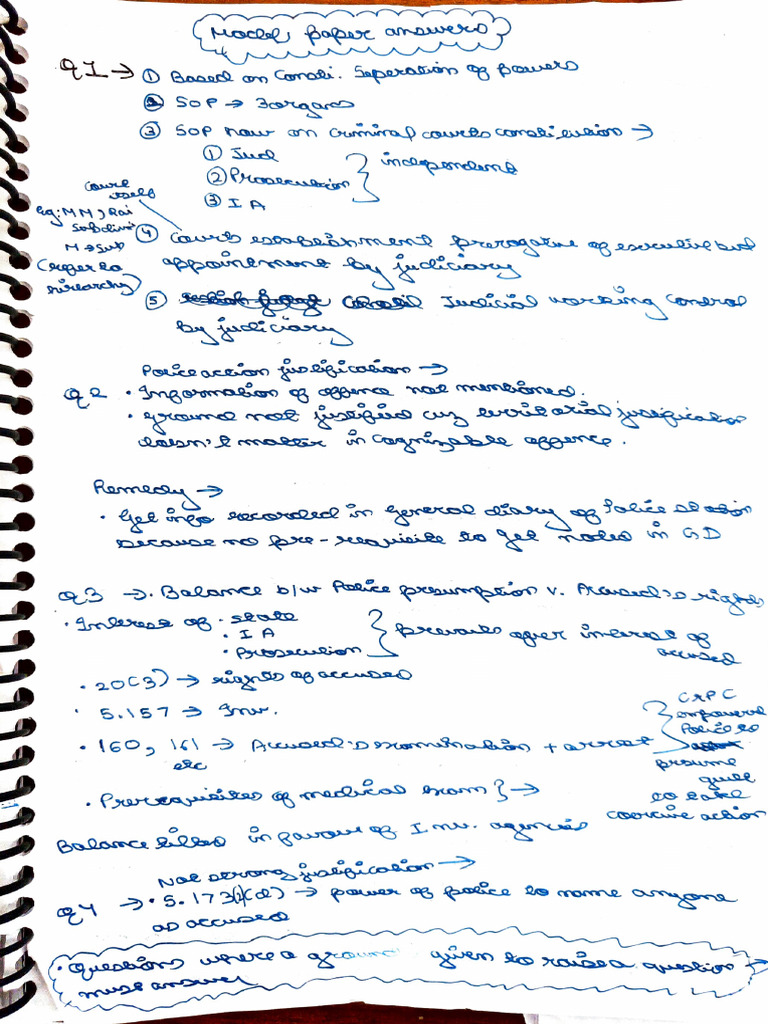 Answer Key Crpc Model Ppr | PDF