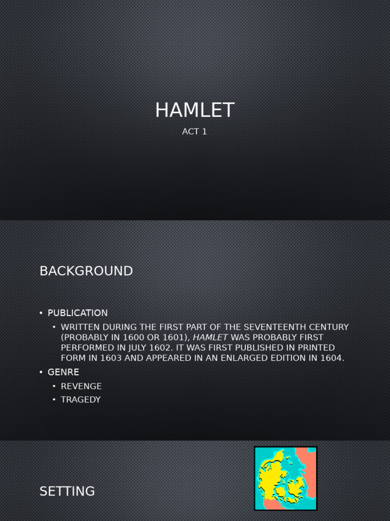 Hamlet Act 1 | PDF | Hamlet | Shakespearean Tragedies