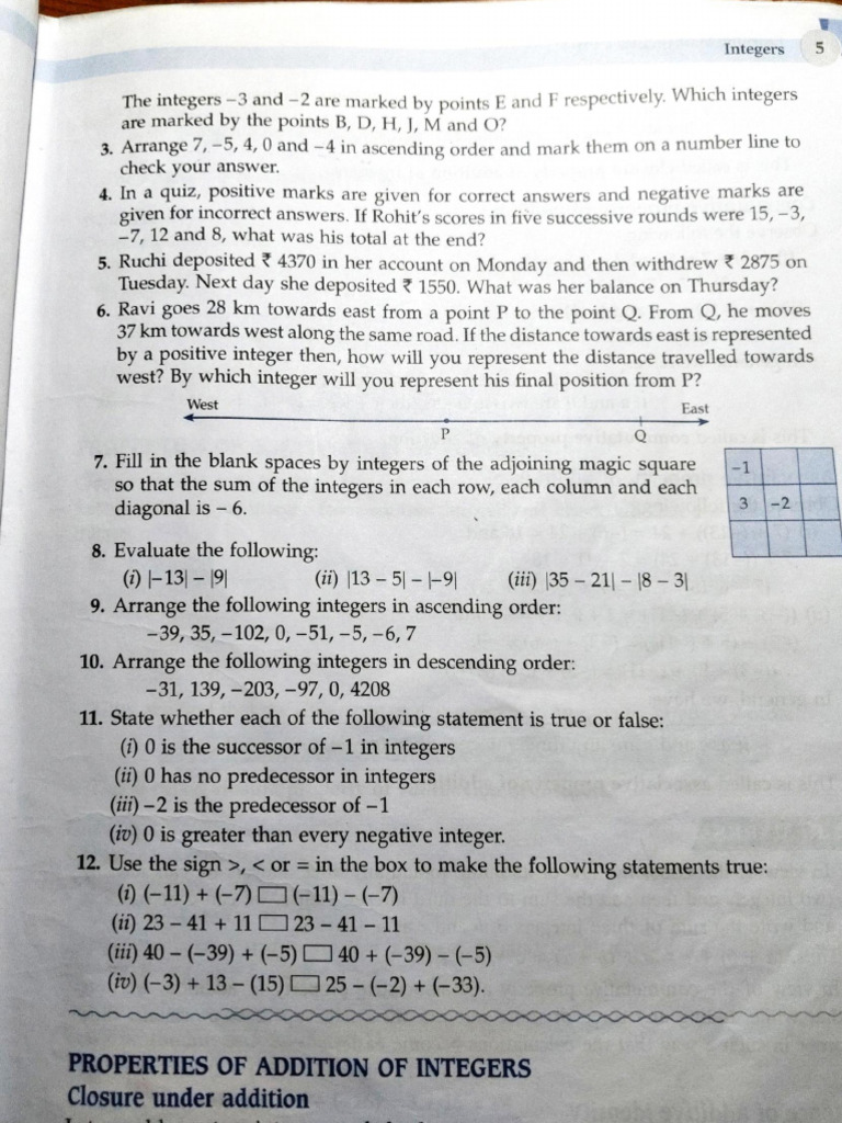 Integer, Fraction and Decimal | PDF | Multiplication | Integer