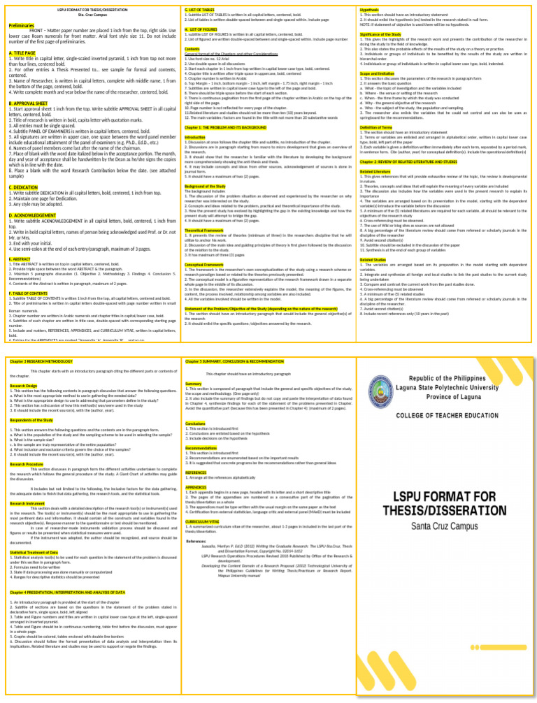 LSPU Format For Thesis1 EditedMAY 30 | PDF | Thesis | Statistics