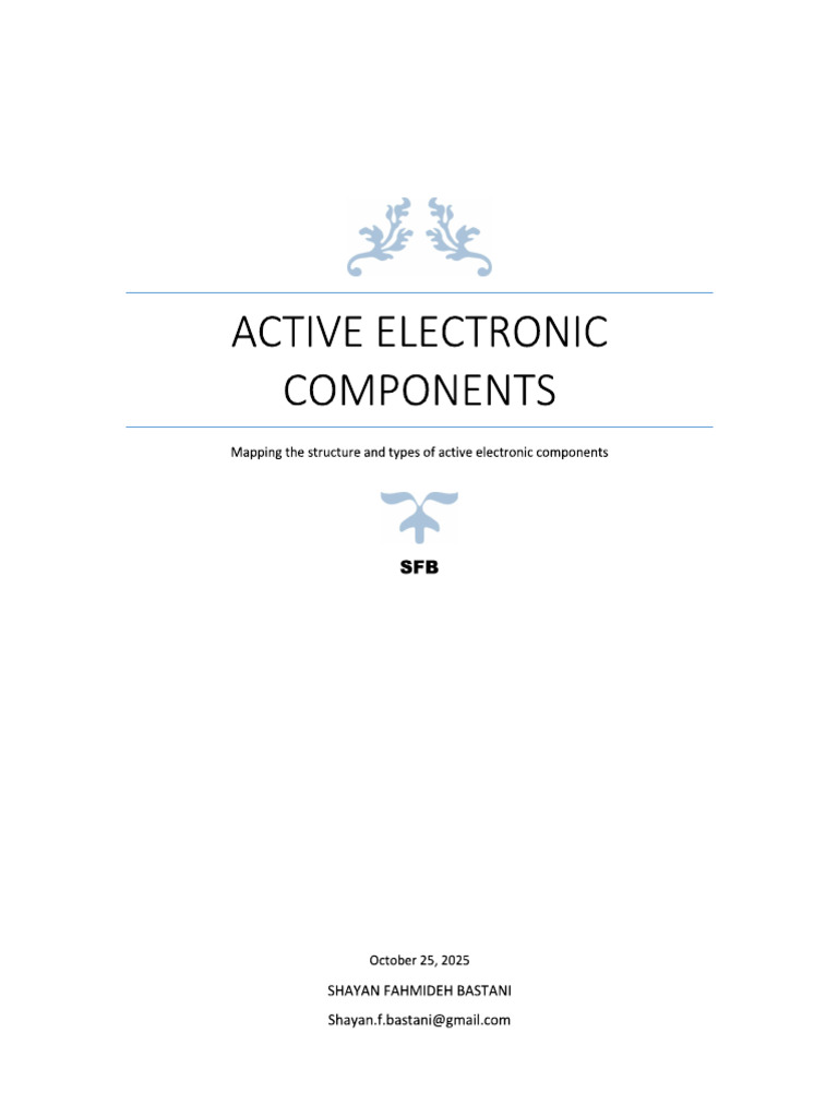 Active Electronic Components | PDF
