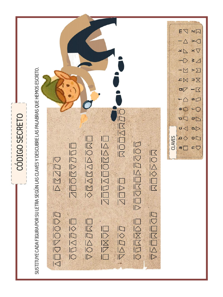 Descifra el Código Secreto de Letras | PDF