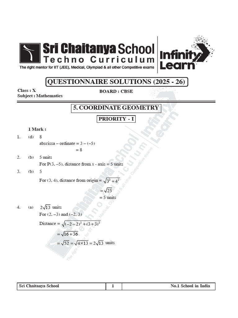 5) Coordinate Geometry p3 | PDF | Geometry | Elementary Geometry
