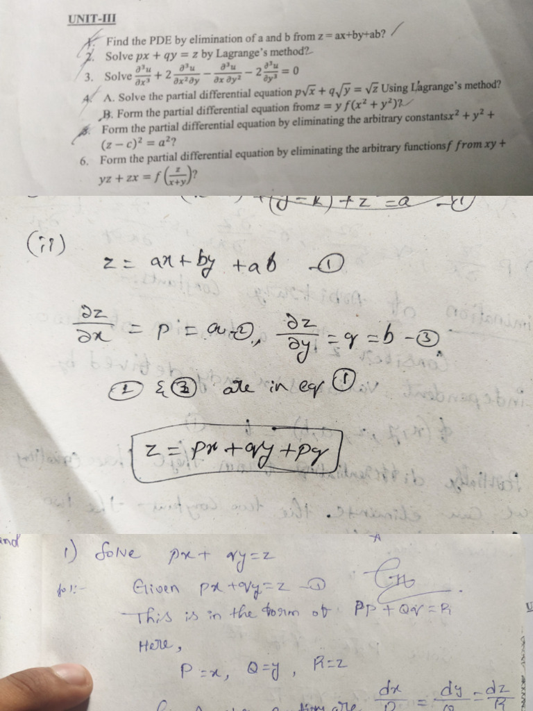 Devc-unit-3 (2) | PDF | Mathematical Physics | Applied Mathematics