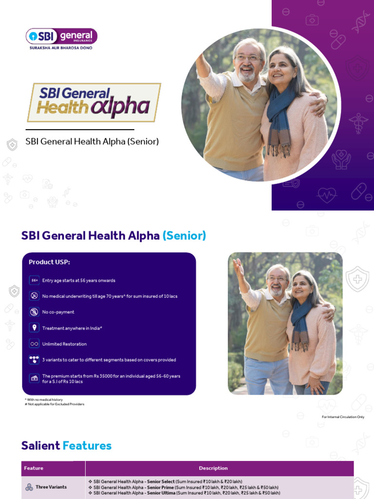 SBI Health Alpha Senior | PDF | Insurance | Public Services