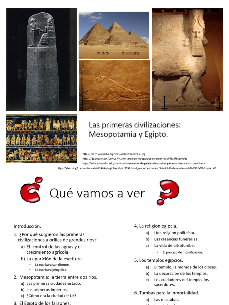 Primeras Civilizaciones, PowerPoint | PDF | Antiguo Egipto | Horus