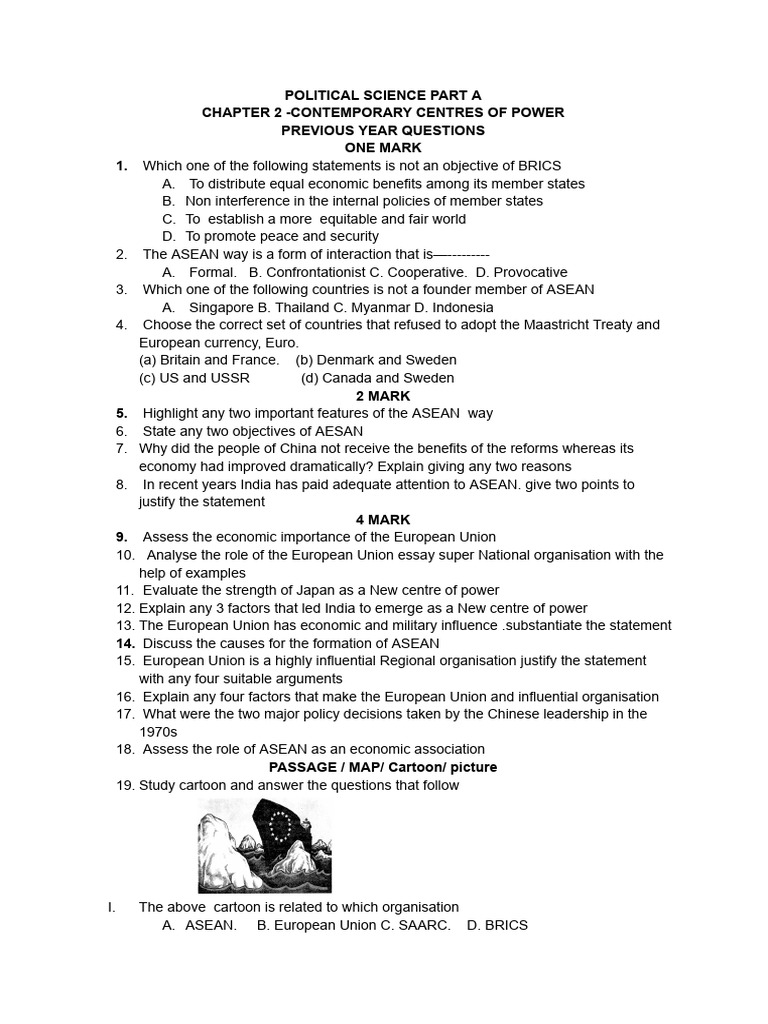 PS- PART A - C2-PYQ | PDF | European Union | China