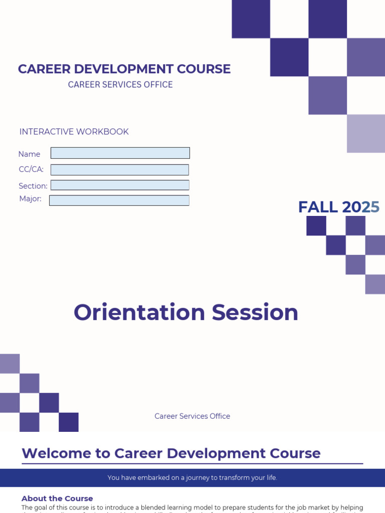 Career Development Course Workbook | PDF | Time Management ...