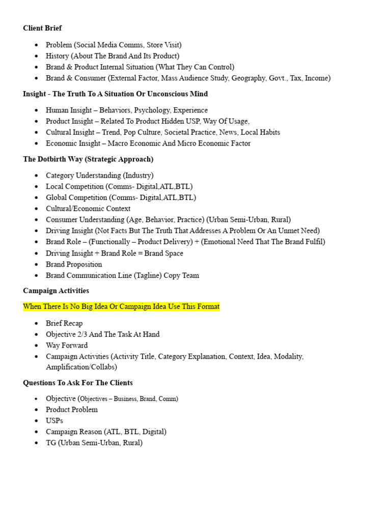 Strategy & Planning ABC - Zahra Apu | PDF