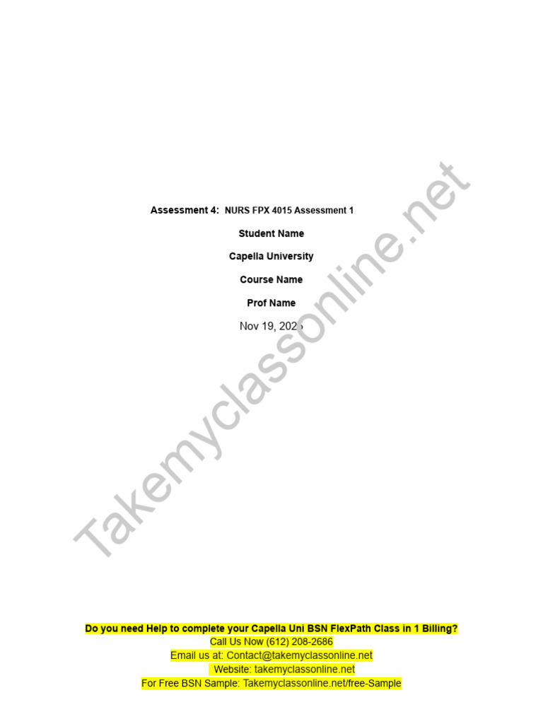 Capella University BSN Consent Form | PDF | Health Care