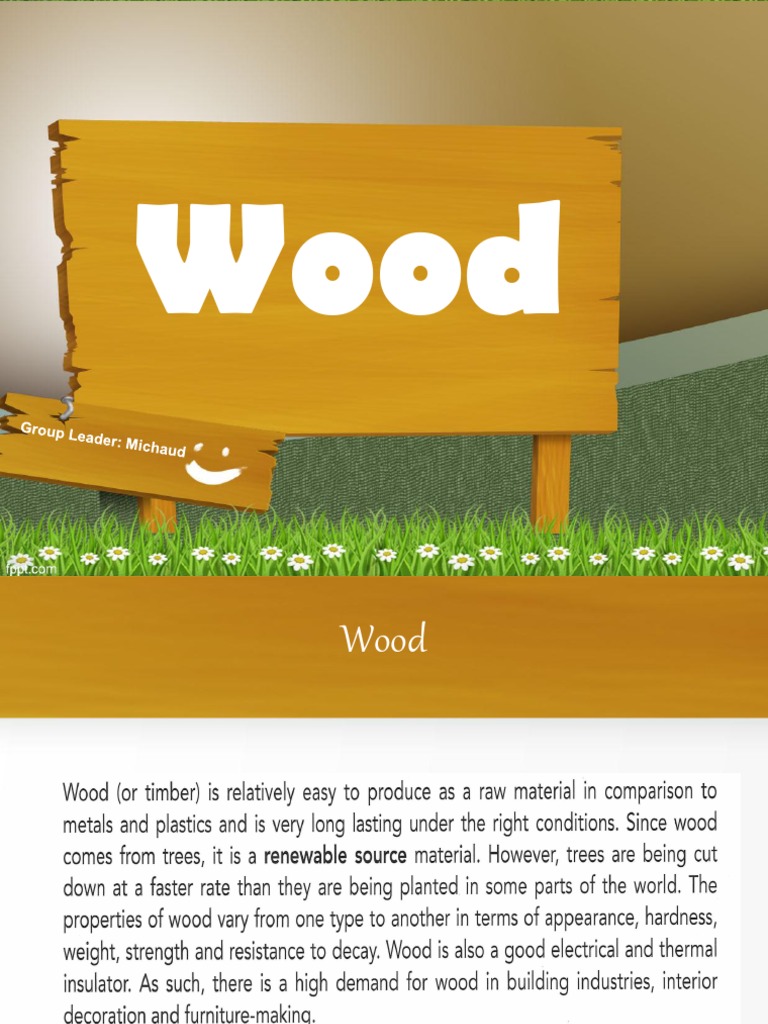 Wood Presentation | PDF | Hardwood | Plywood
