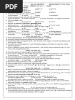 Class XI Physics Sample Question Paper | PDF