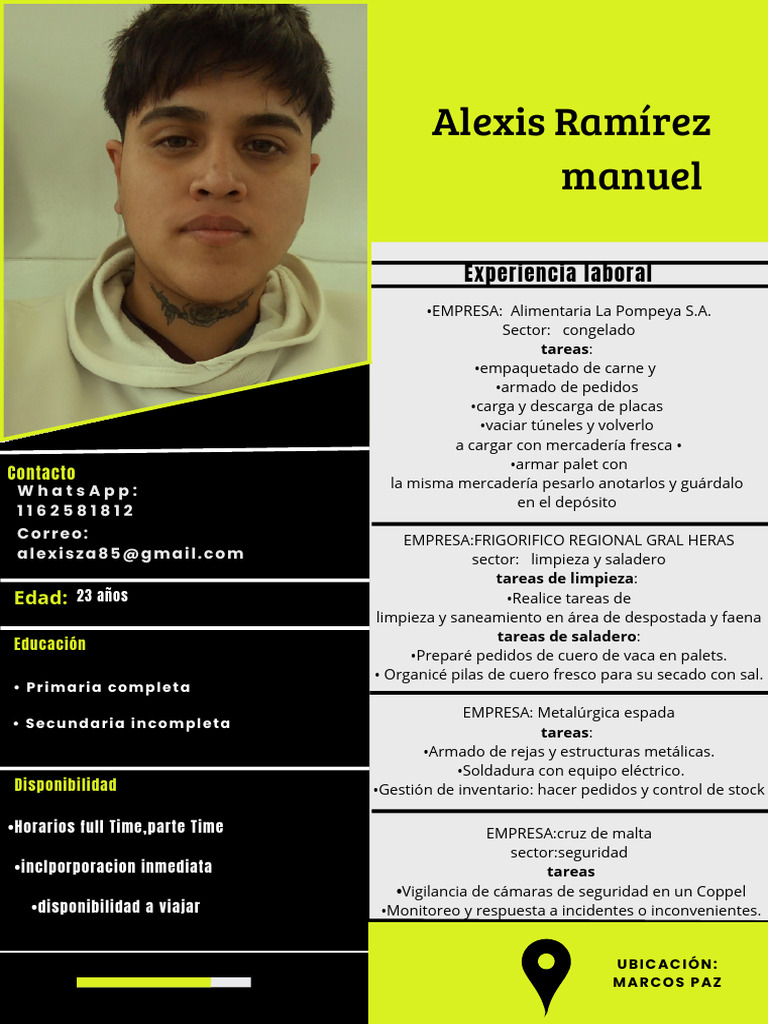 Currículum Alexis Ramírez 20251008 015330 0000 | PDF