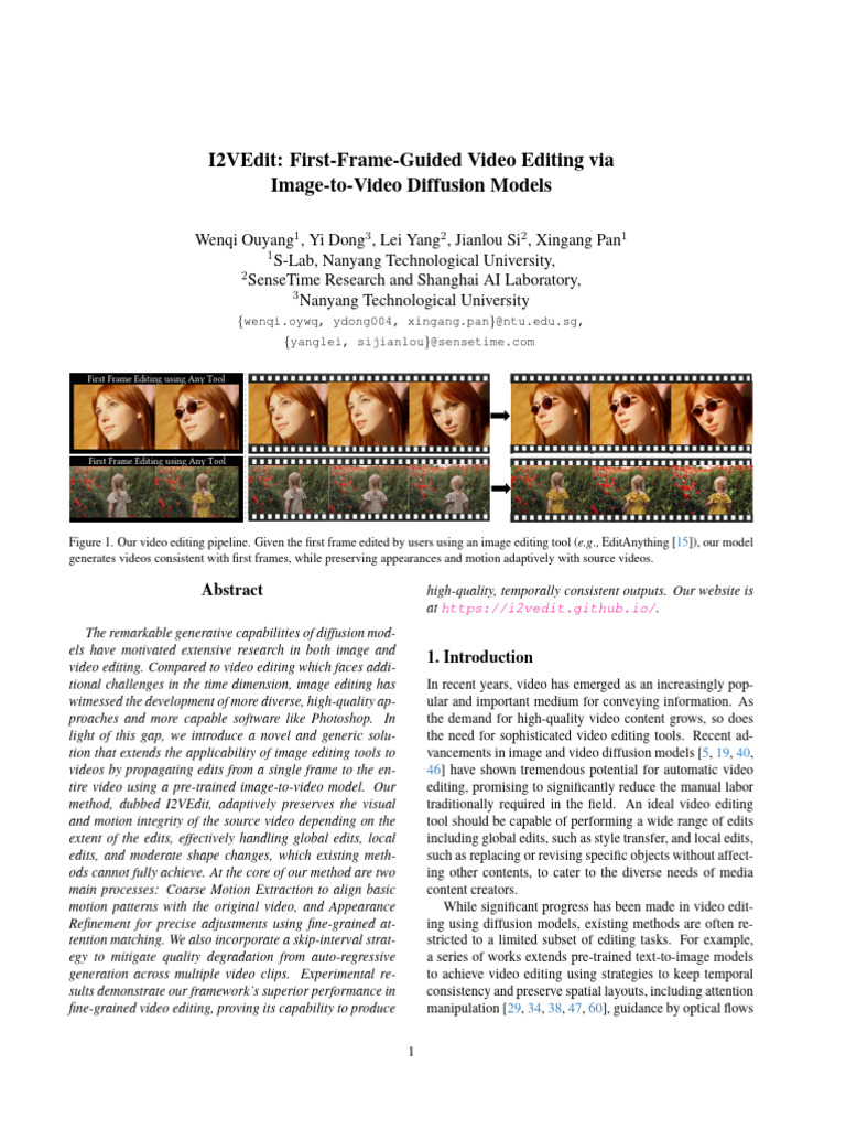 I 2 Vedit | PDF | Attention | Image Editing