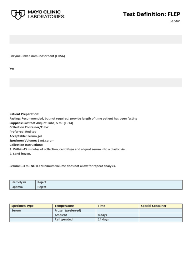 test-information-FLEP | PDF | Medicine | Clinical Medicine