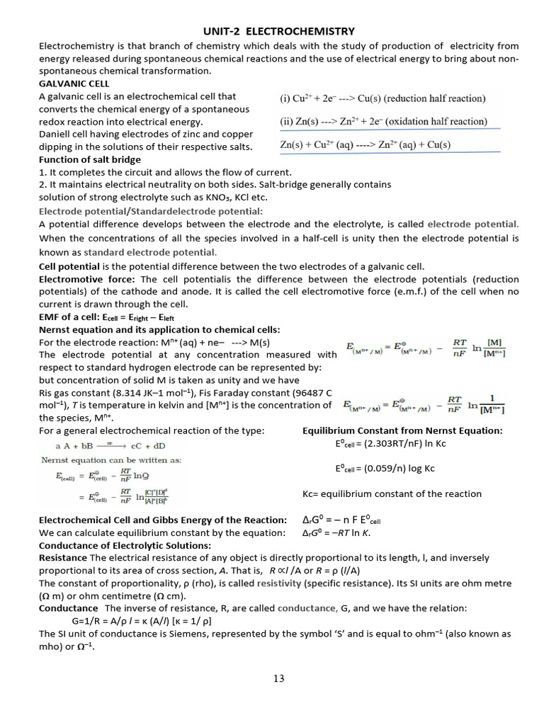 Electrochemistry | PDF | Electrochemistry | Redox