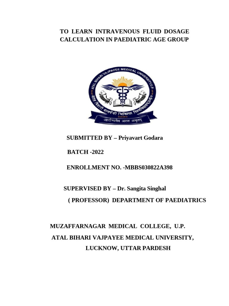 IV calc (1) | PDF | Intravenous Therapy | Clinical Medicine
