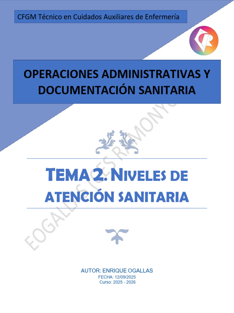 Tema 2 OADS | PDF | Cuidado de la salud | Hospital