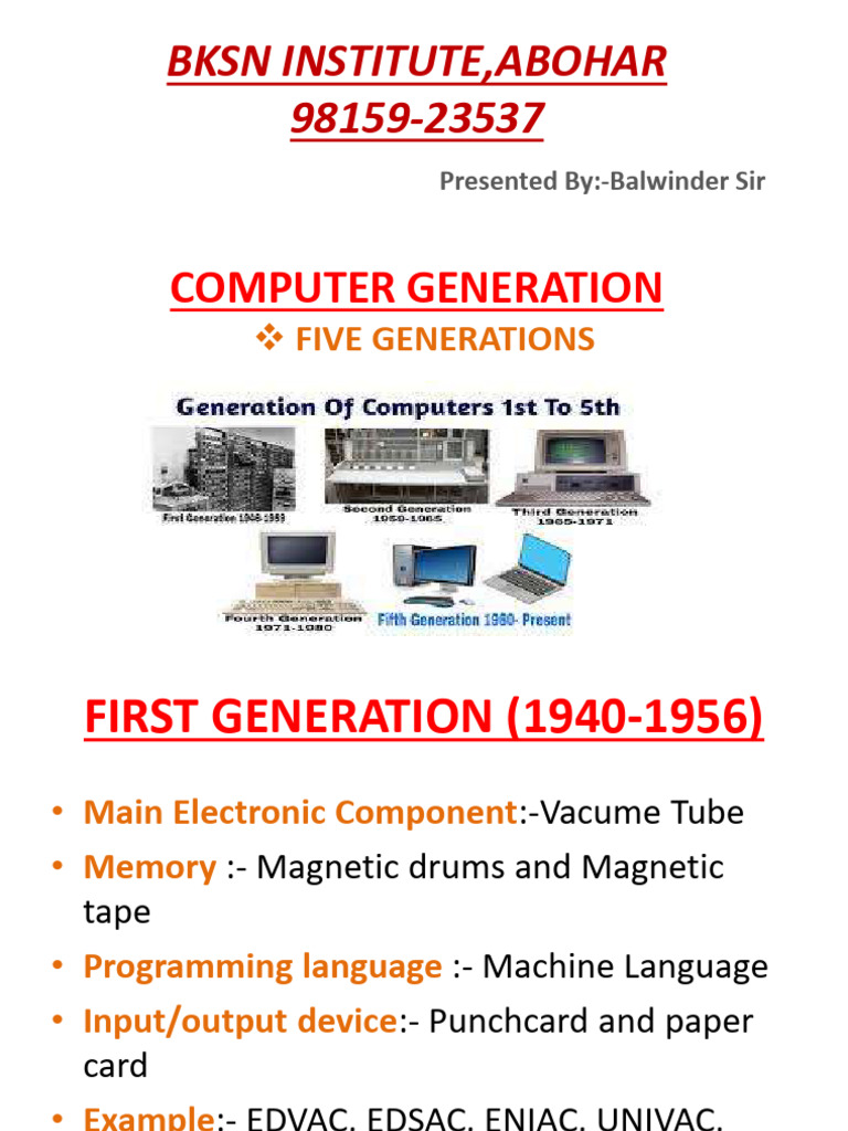 Computer Generation | PDF