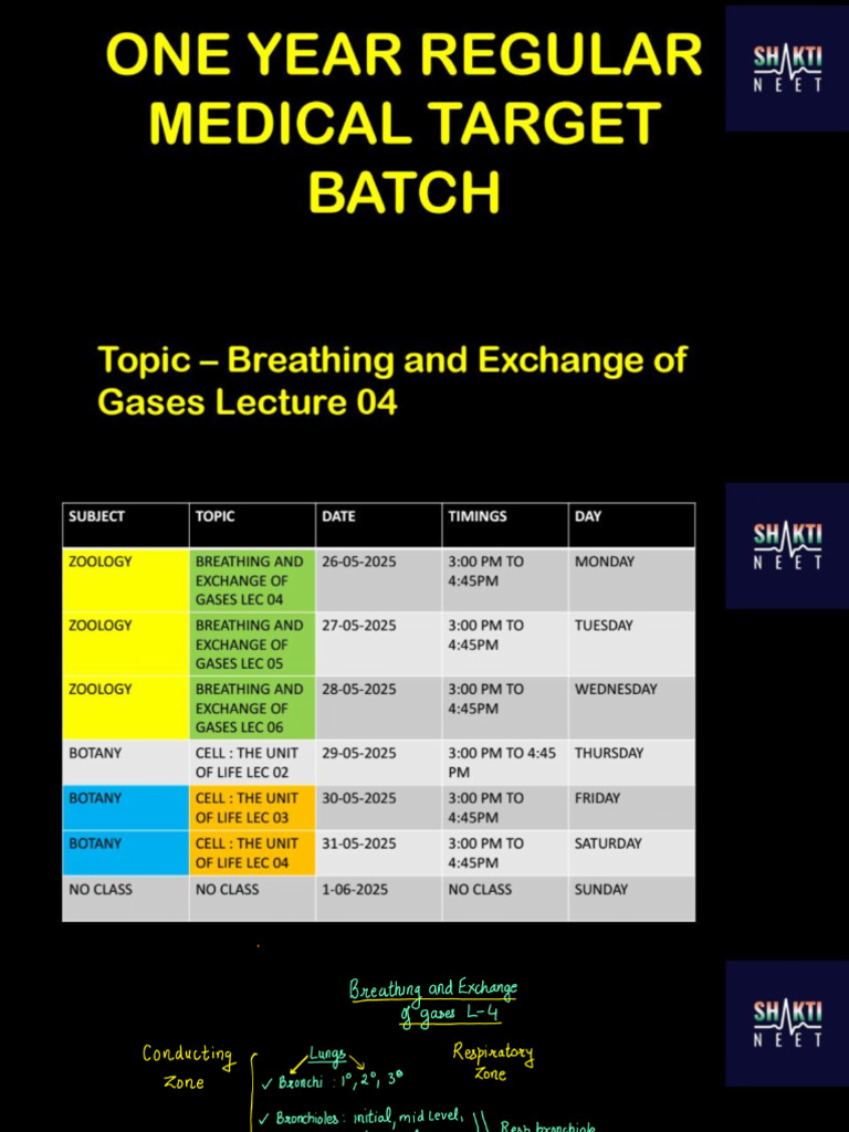 Breathing Lec=4 | PDF