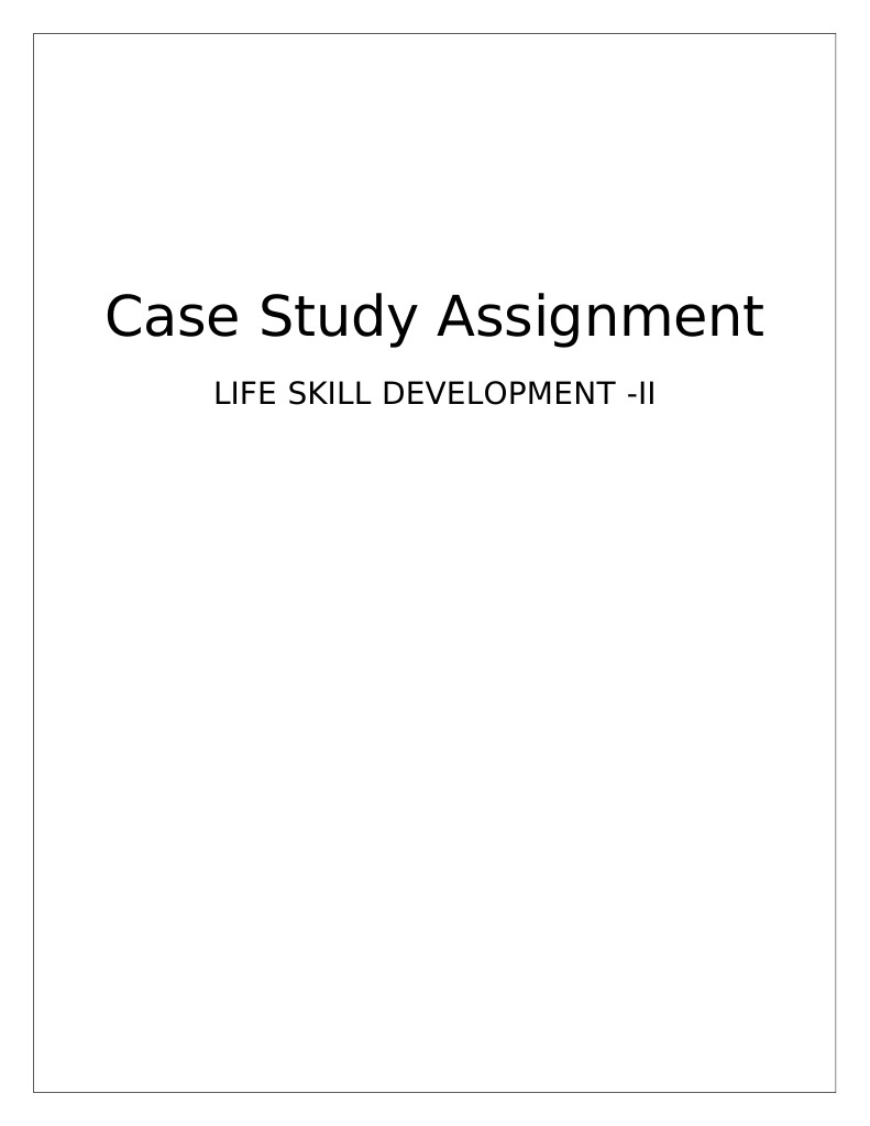 Conflict Management Case Study Aniket Shirin Pdf Career Growth