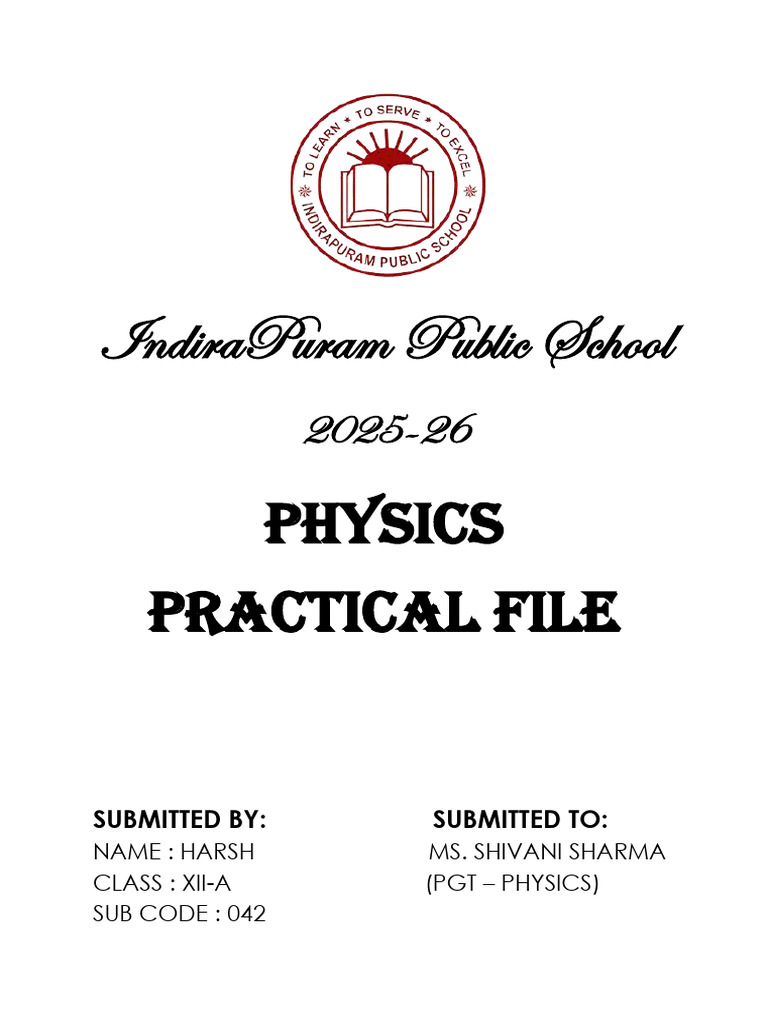 Physics Practical | PDF