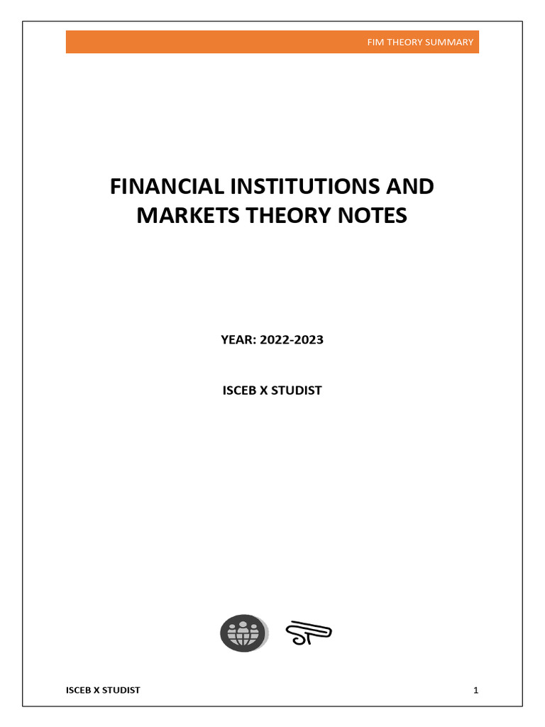 Fim Theory Notes | PDF | Interest | Interest Rates