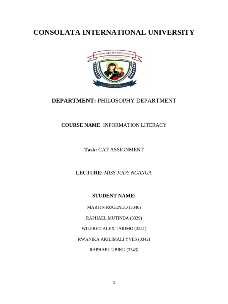 Information Li(Cat) | PDF | Pub Med | Data