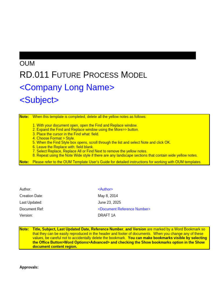 RD.011 Future Process Model | PDF | Automation | Business