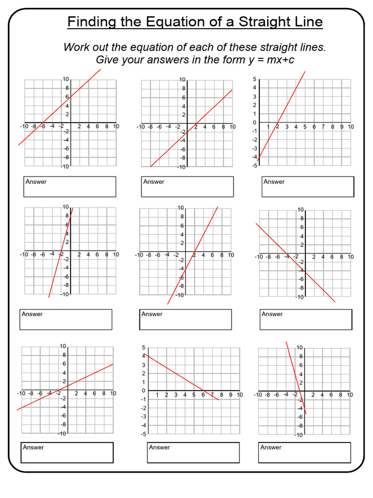 Lesson 11 y Mx c (From a Graph) 3 | PDF | Analytic Geometry | Geometry
