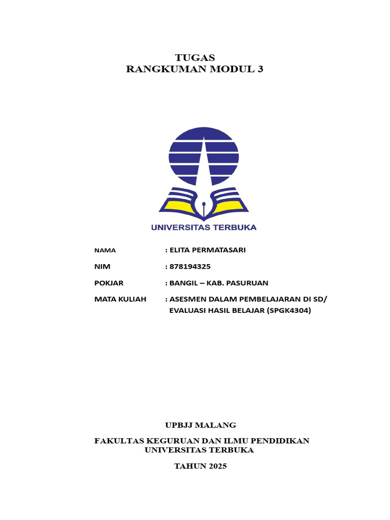 Tugas Tuweb 3 Rangkuman Modul 3 | PDF