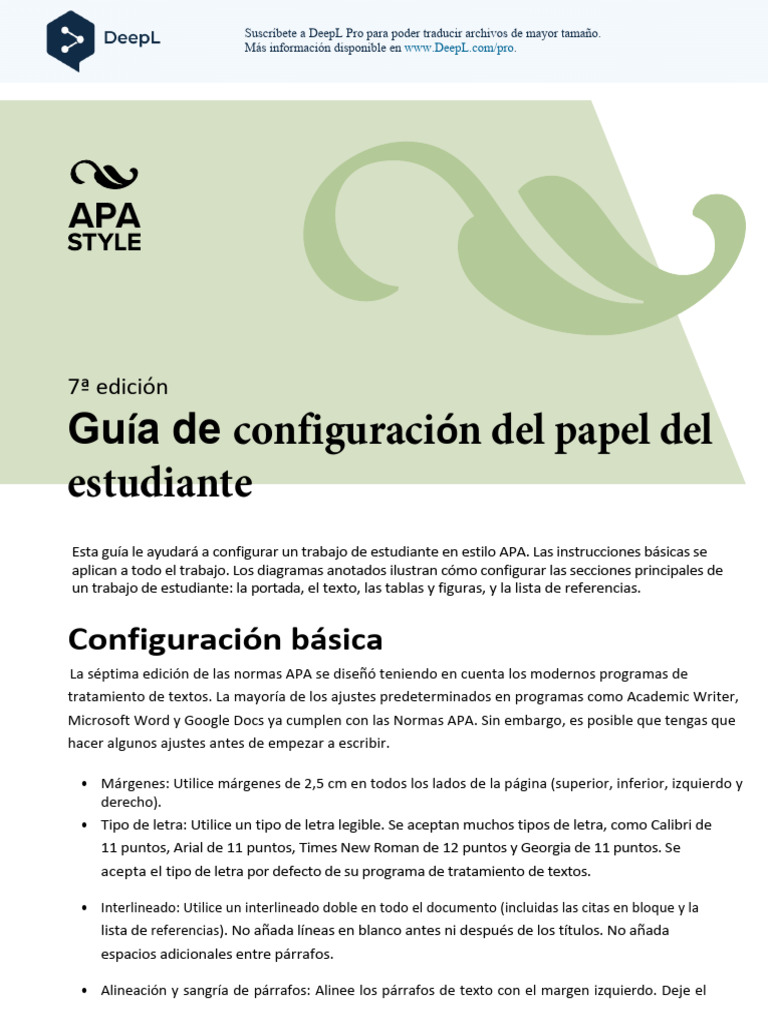 Student Paper Setup Guide Es | PDF | Estilo apa | Procesador de textos