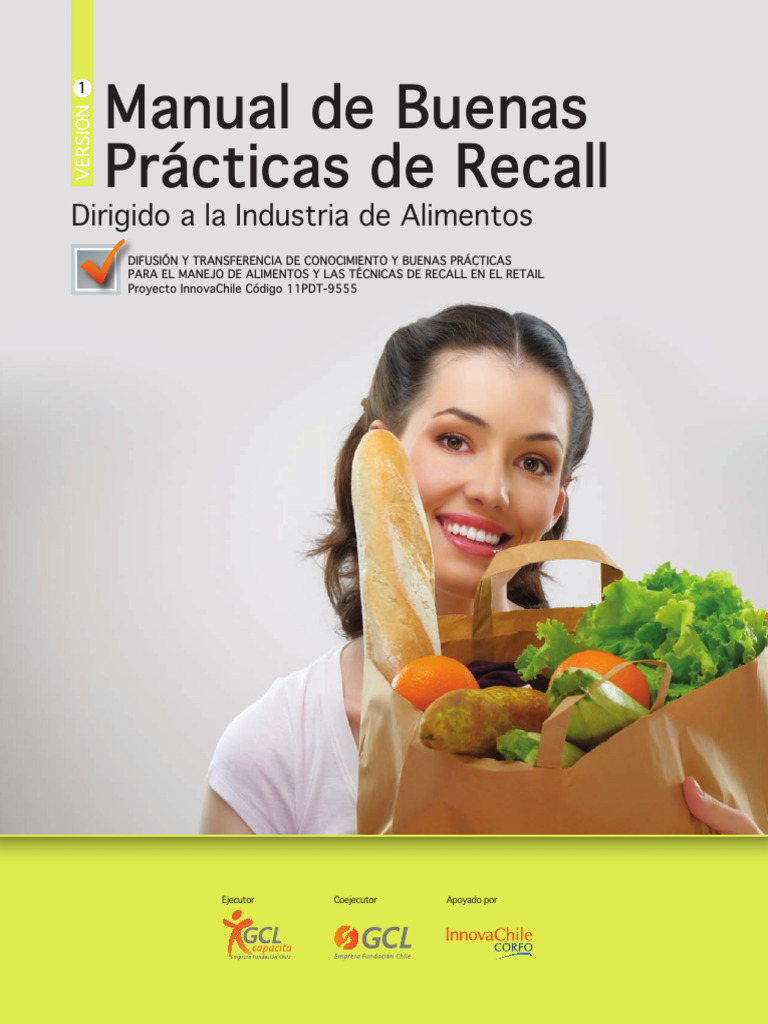 Manual Recall FINAL V3 | PDF | Alimentos | Seguridad alimenticia