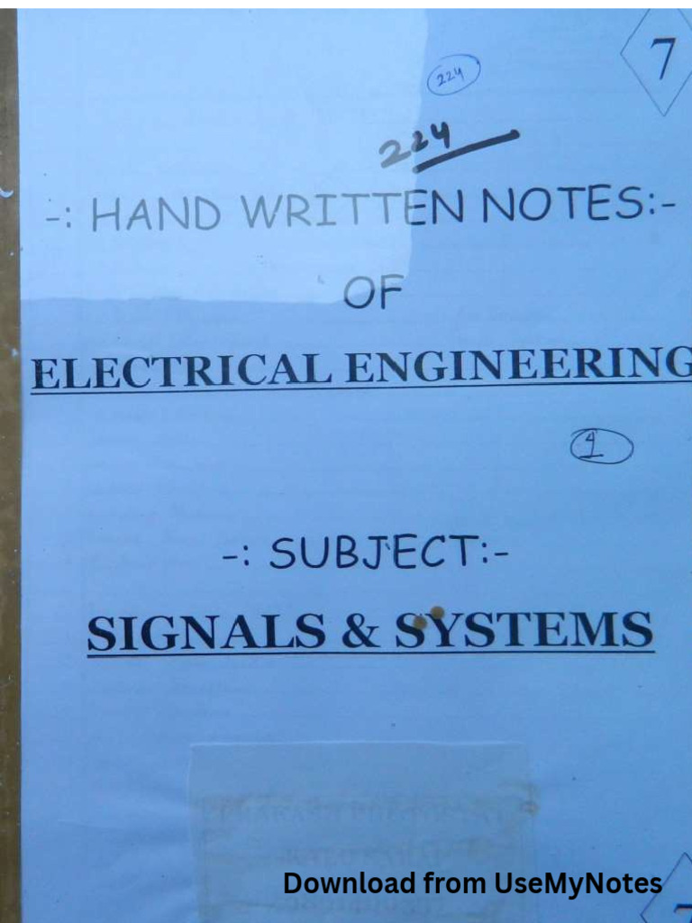 Signals and Systems | PDF