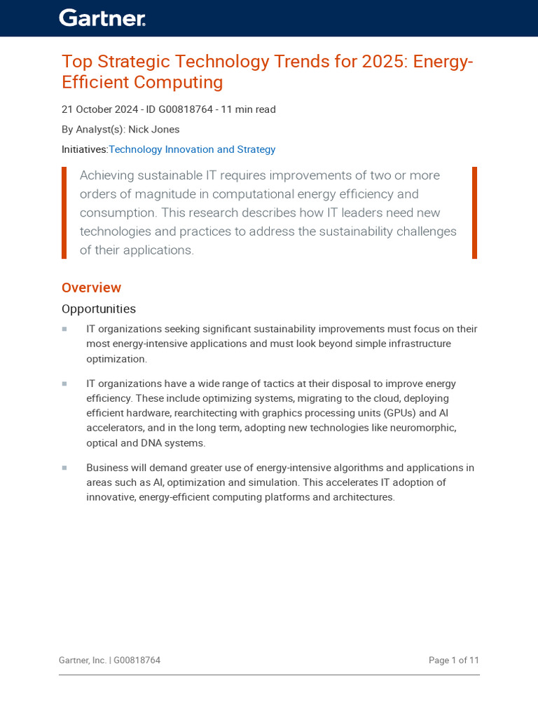 Energy-Efficient Computing Trends 2025 | PDF | Computing | Computer ...