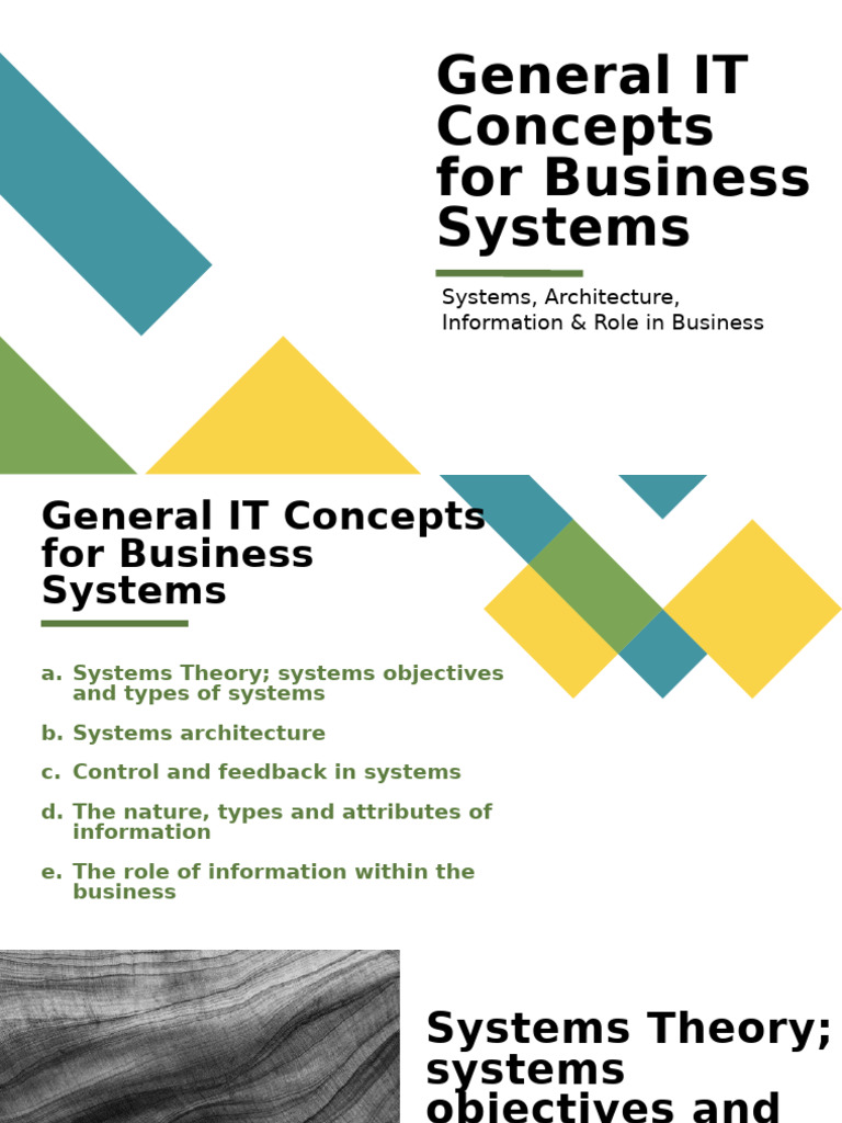 General IT Concepts For Business Systems MJ | PDF | System | Feedback
