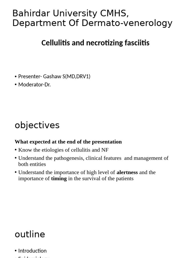 Cellulitis and Necrotizing Fasciitis Overview | PDF | Staphylococcus ...
