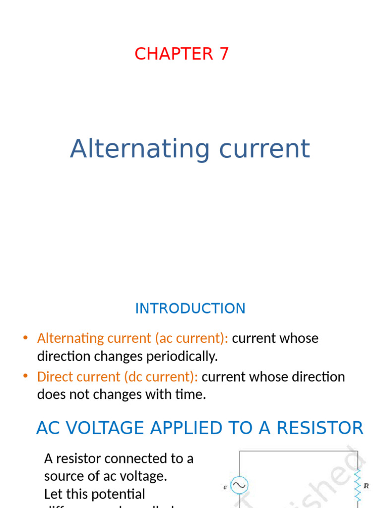 Alternating Current | PDF | Inductor | Capacitor