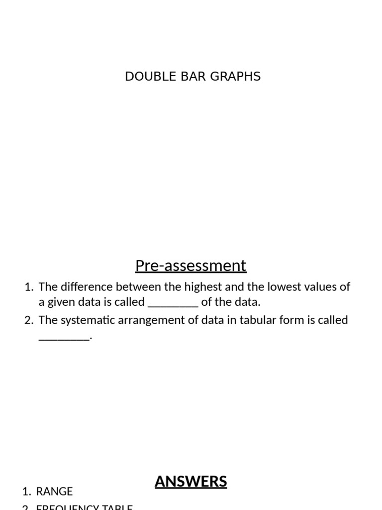 Module 34 – Double Bar Graphs | PDF