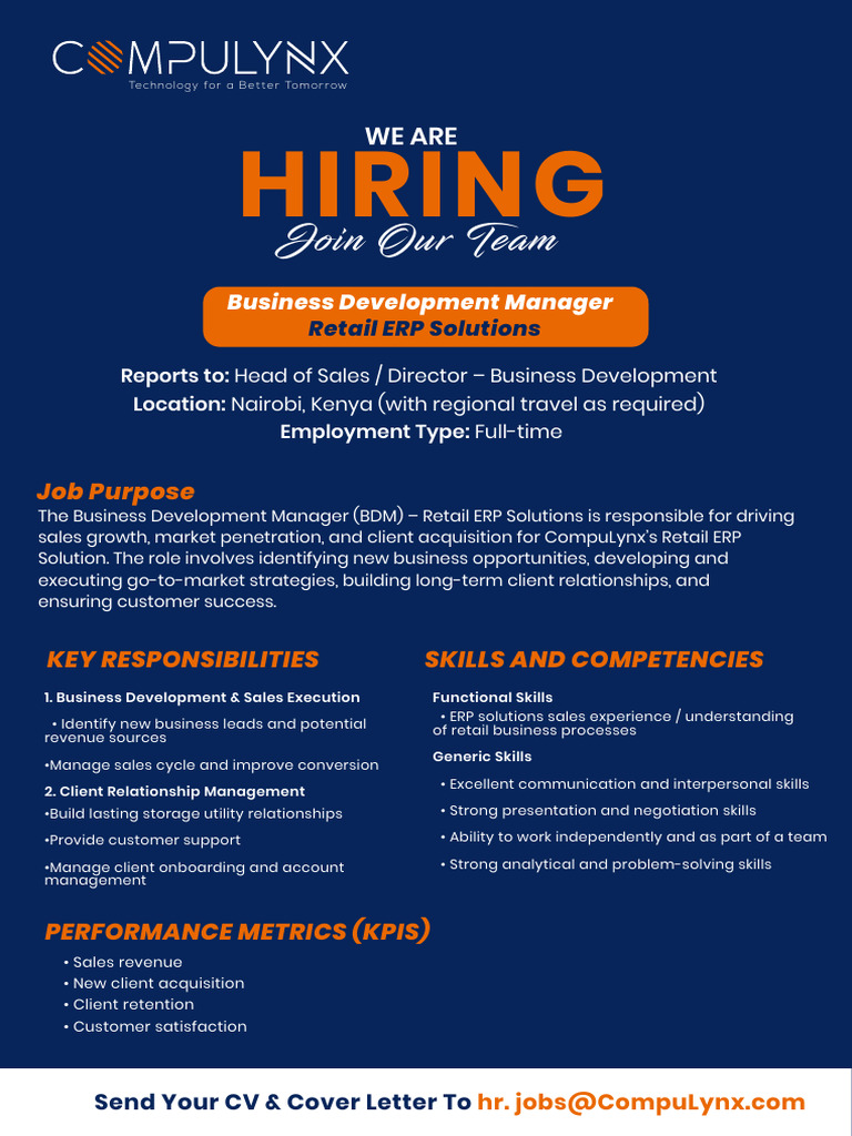 Cll Bdm Job Advert 2025 | PDF